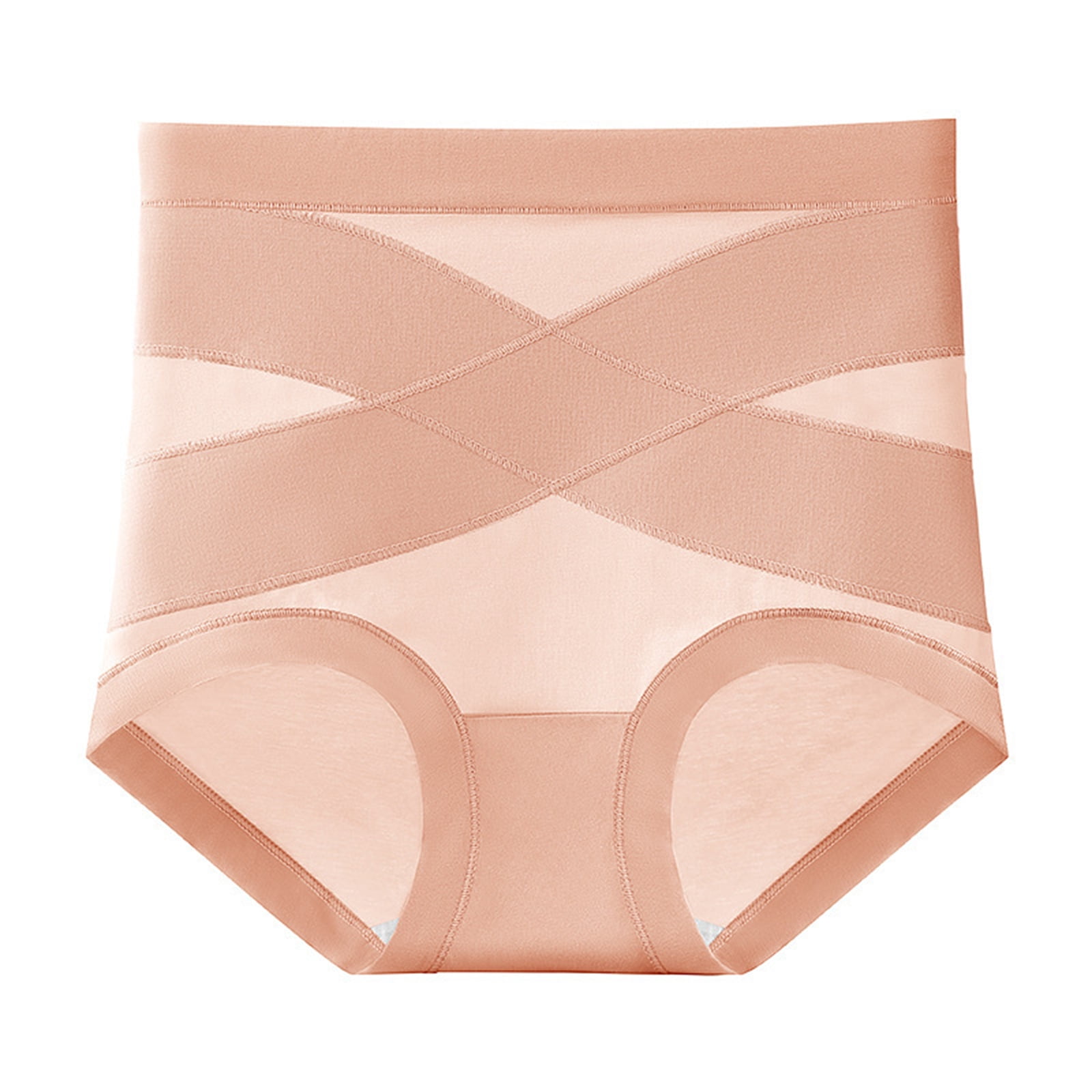 High Waist Panties for Women, Plus Size Tummy Control Briefs with Butt ...