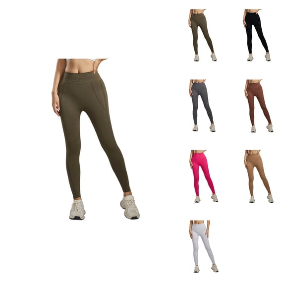 High Waist Seamless Yoga Pants, Non-See Through Compression Leggings ...