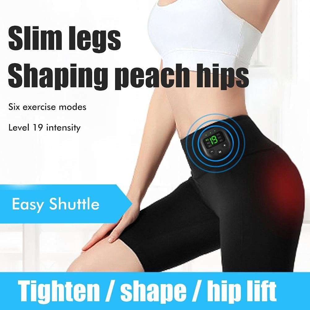 High Waist Shorts Yoga Pants with EMS Muscle Stimulator Rechargeable, Yoga Shorts with EMS ...