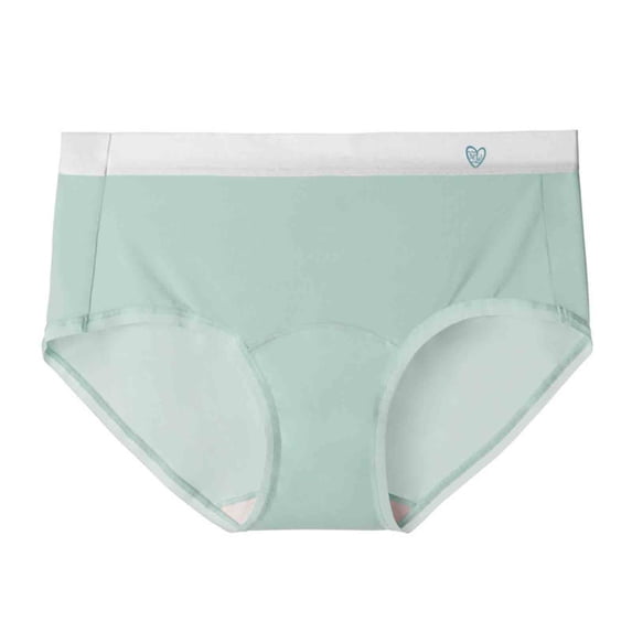 High Waist Underwear Women Womens Girls Mid Waist Briefs Soft Seamless ...