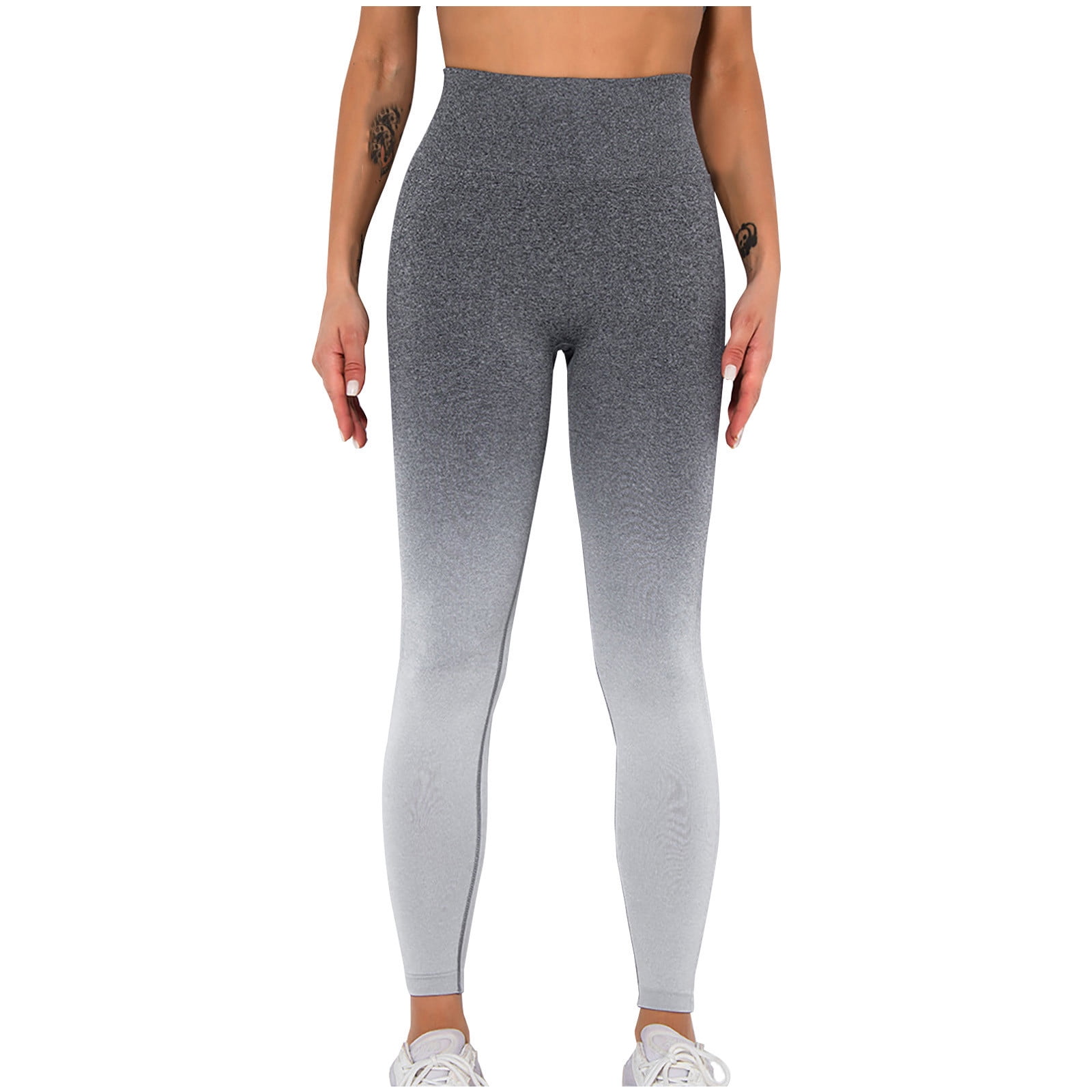 High Waist Yoga Pants for Women Slimming Booty Leggings Gradient ...