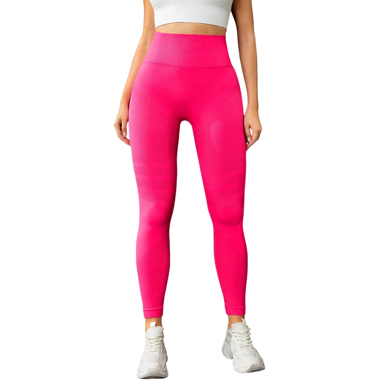 High Waist Yoga Pants for Women, Tummy Control Yoga Leggings 4 Way ...