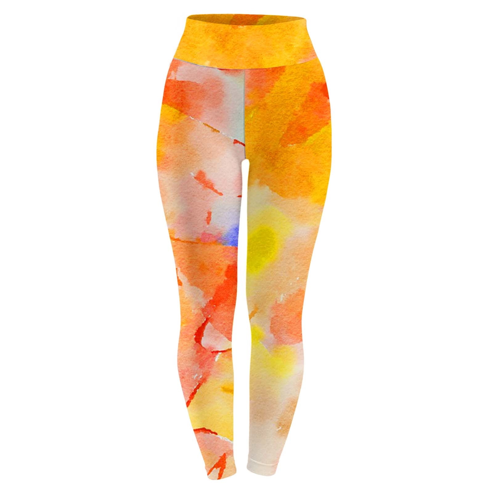 High Waist Yoga Pants for Women Workout Running 4 Way Stretch Yoga ...
