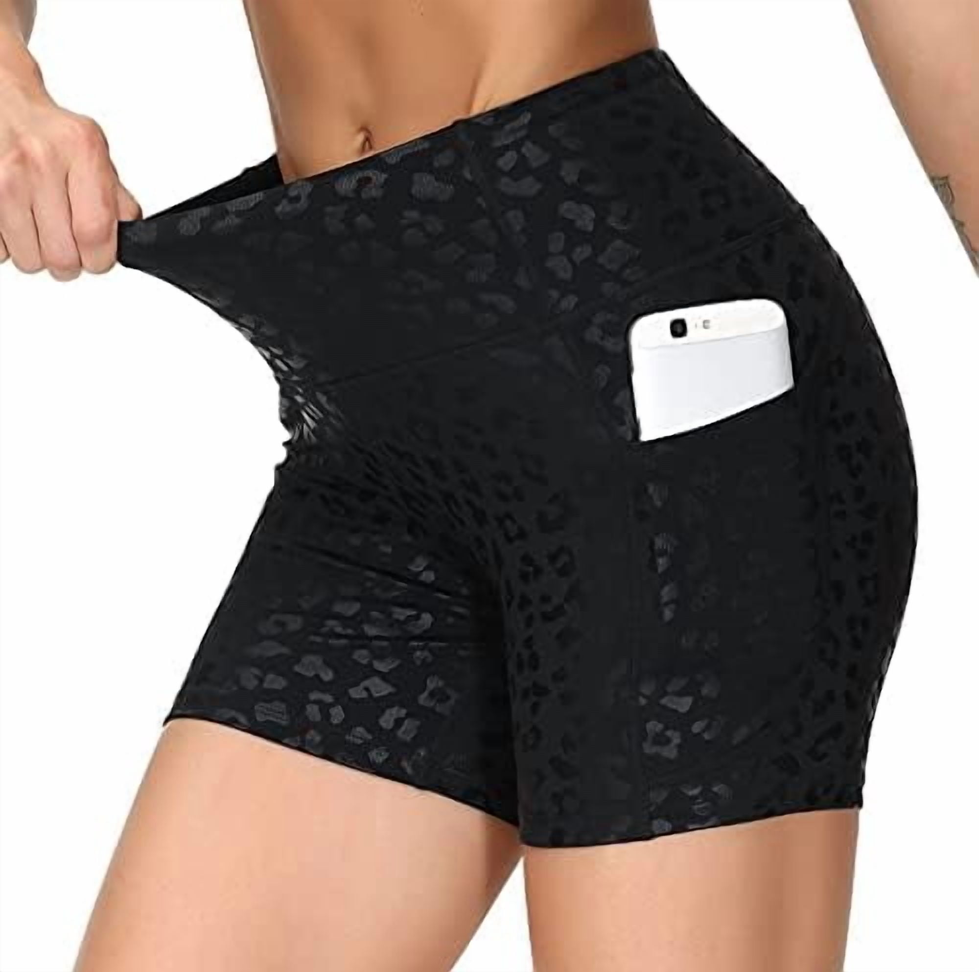 High Waist Yoga Shorts for Women's Tummy Control Fitness Athletic ...