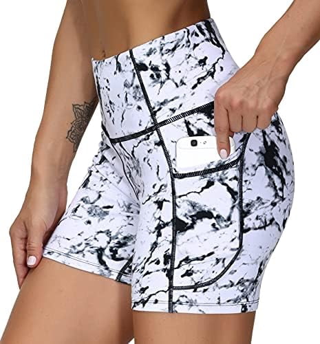 High Waist Yoga Shorts for Women's Tummy Control Fitness Athletic ...