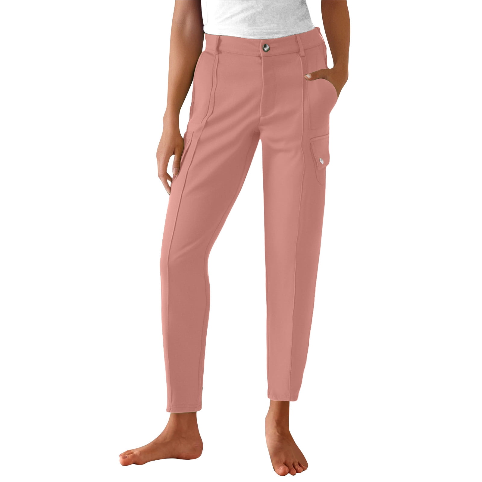 High Waisted Cargo Spants for Women Fashion Slim Fitting Work Pants ...