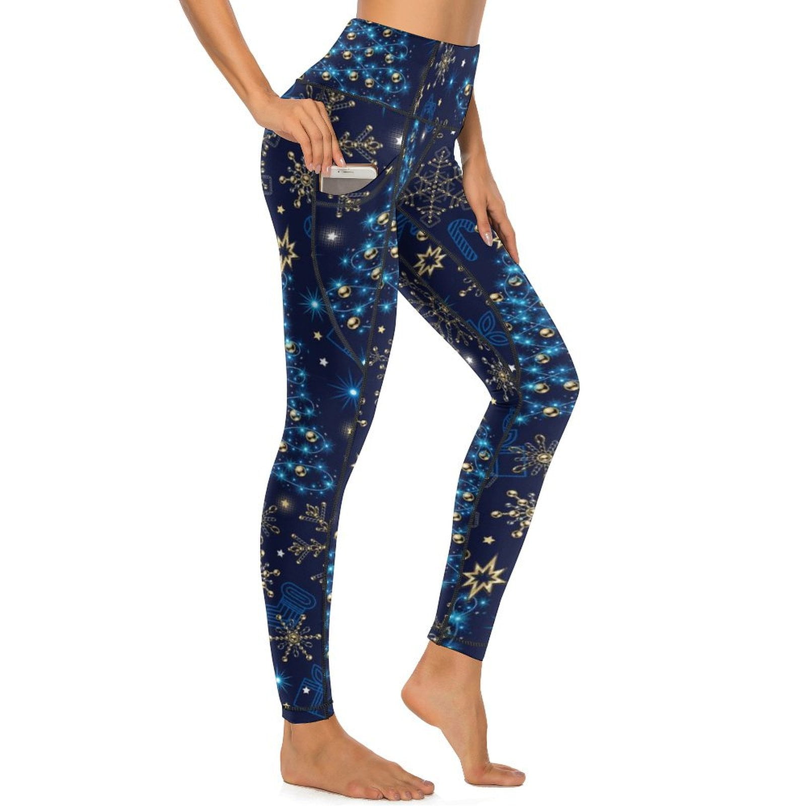 High Waisted Leggings for Women, Christmas Tree Tummy Control Yoga ...