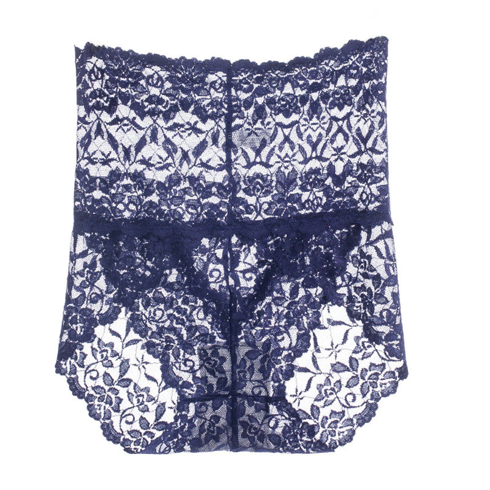 High Waisted Seamless Women's Panties With Mesh Sexy Transparent Three ...