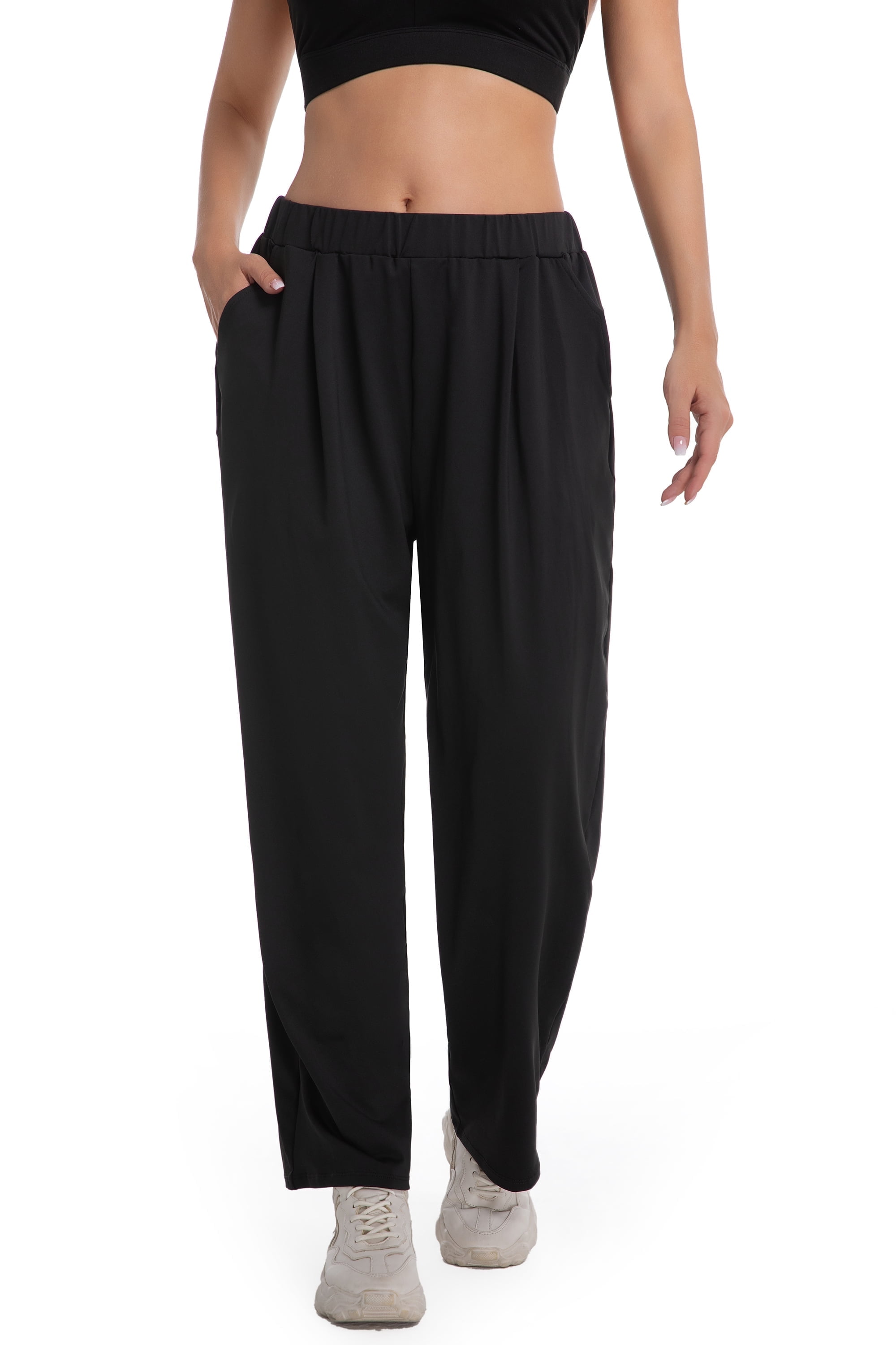Fungik Plus Size Women's Work Pants High Waisted Pants Stretch Tummy ...