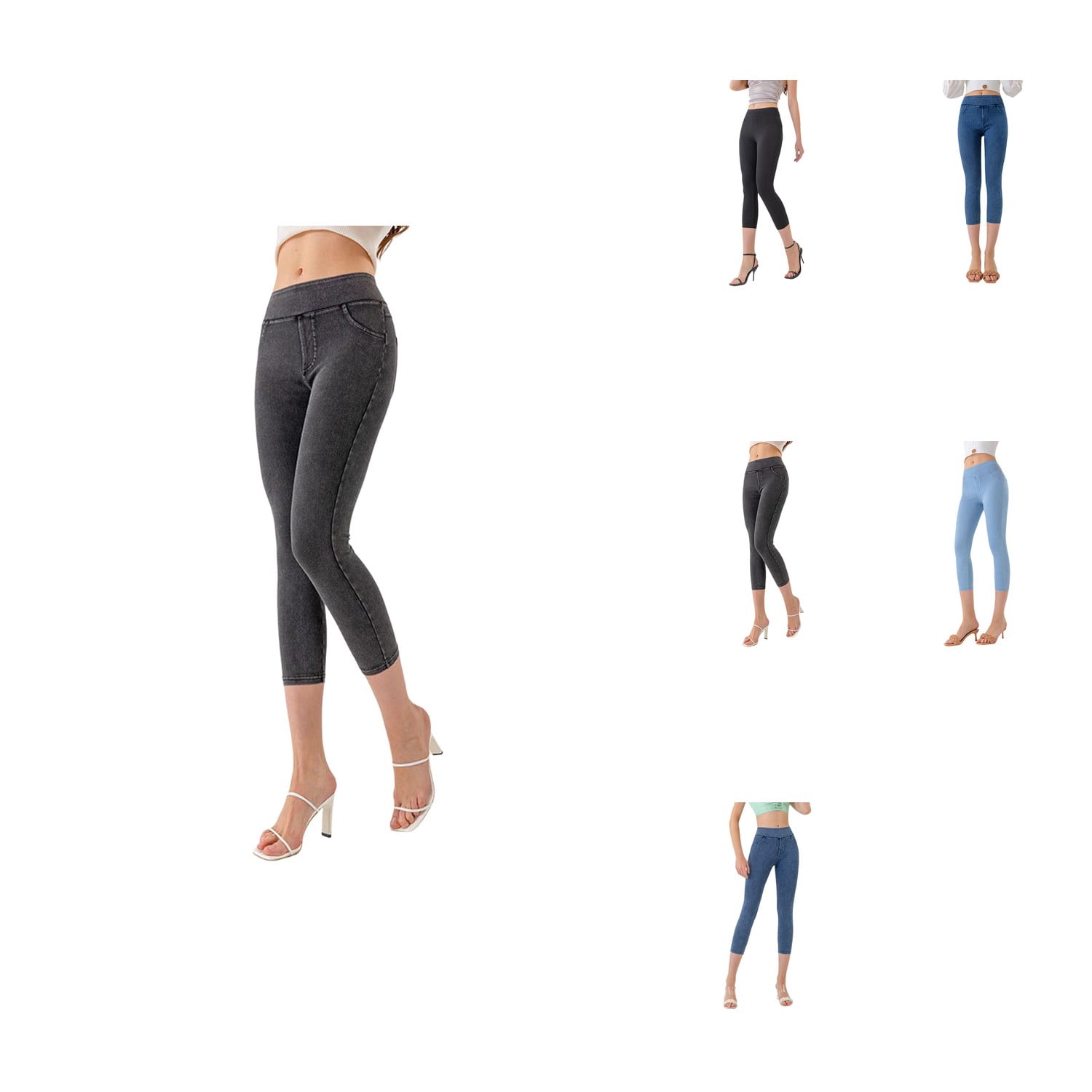 High Waisted Yoga Pants – Non-Sheer, Squat-Proof Workout Leggings with ...