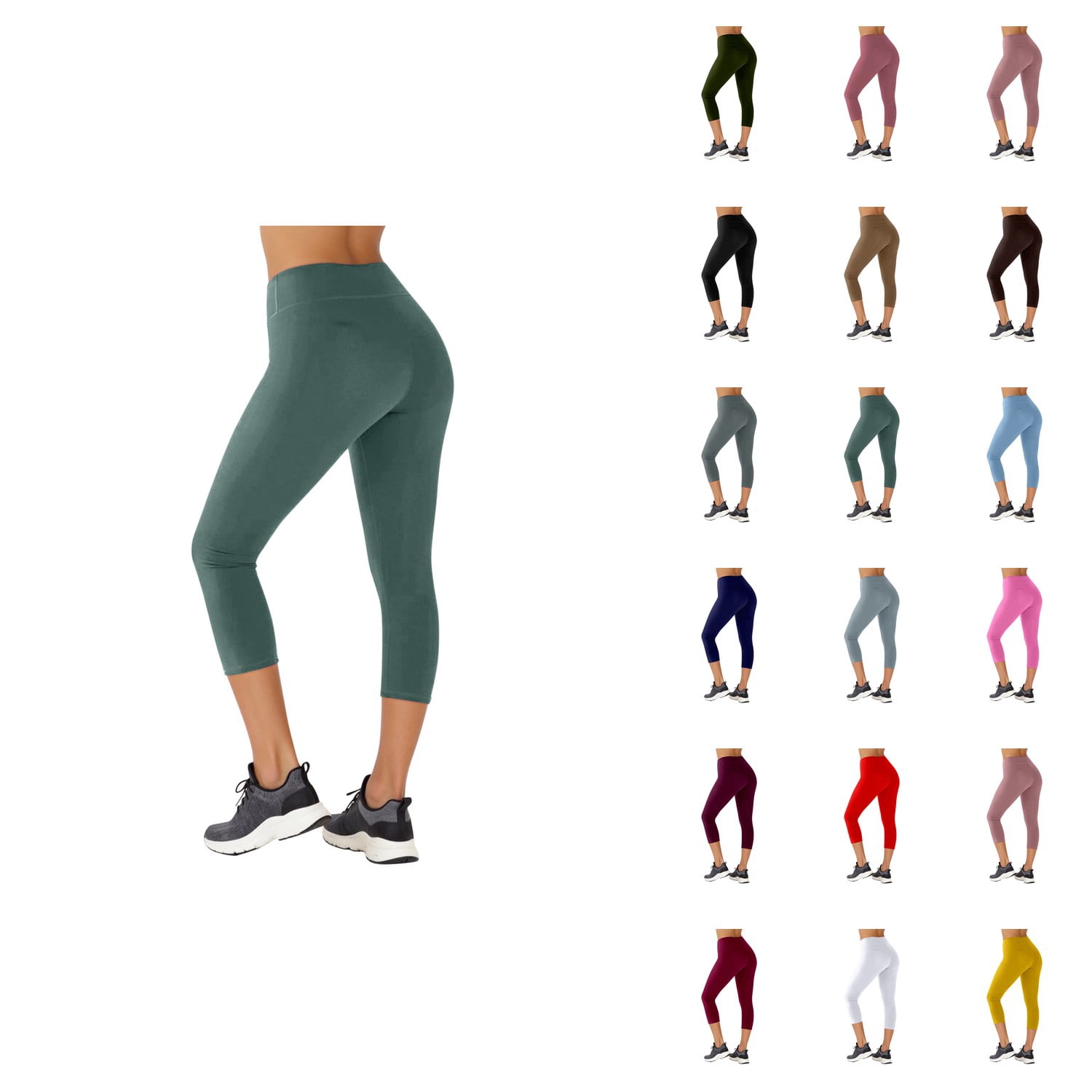High Waisted Yoga Pants – Non-Sheer, Squat-Proof Workout Leggings with ...