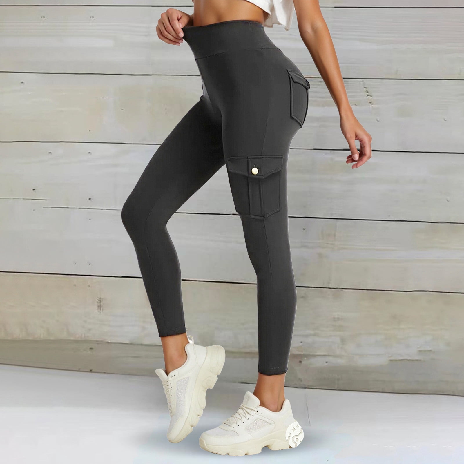High Waisted Yoga Pants for Women Workout Leggings with Pockets ...
