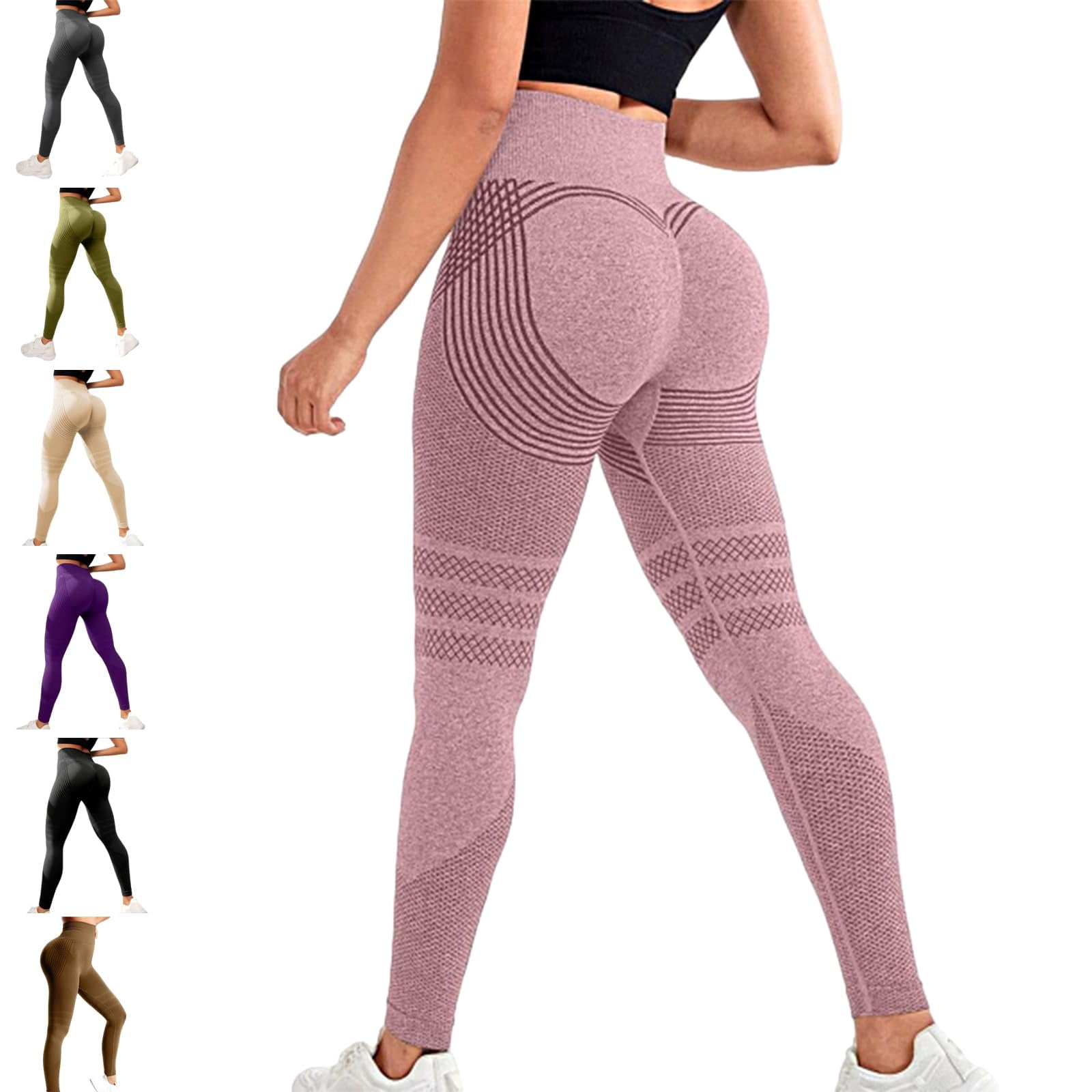 High Waisted and Hip Lifting Yoga Elastic Quick Drying Tight Pants,Butt ...