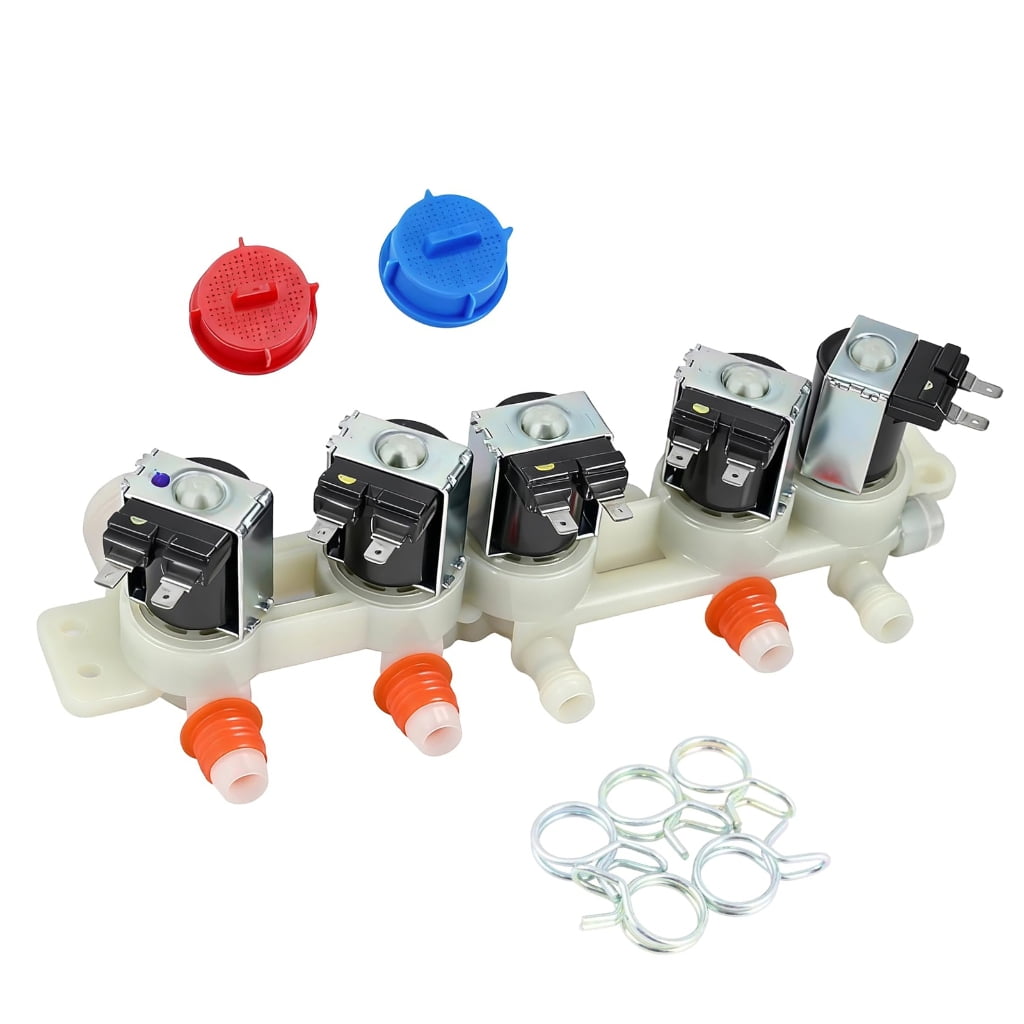 High Washing Machine Water Inlet Valves 2 Inlet Ports 5 Outlet Ports ...