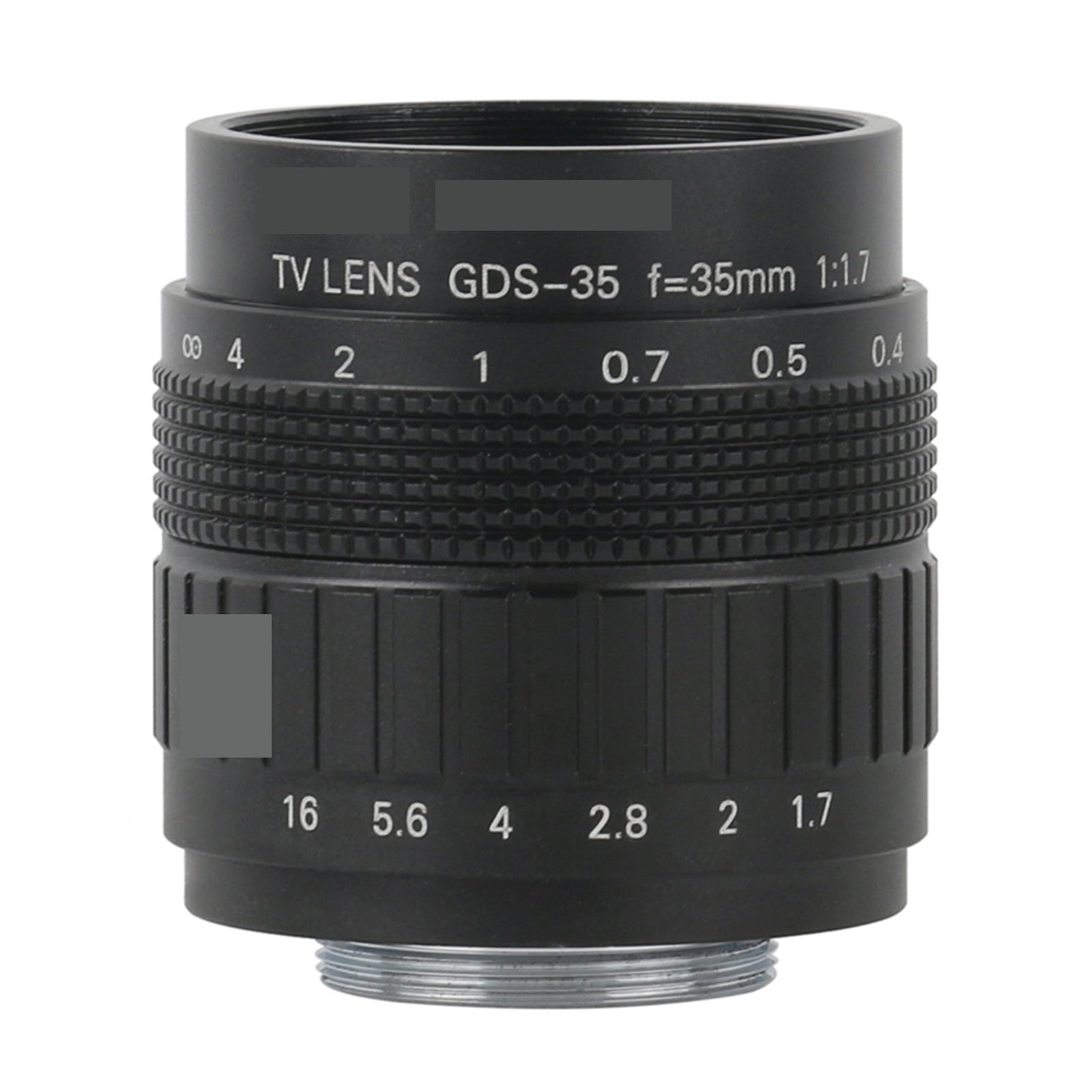 High Working Distance 35mm Fixed Lens CCTV CS C Mount Lens Manual Zoom ...