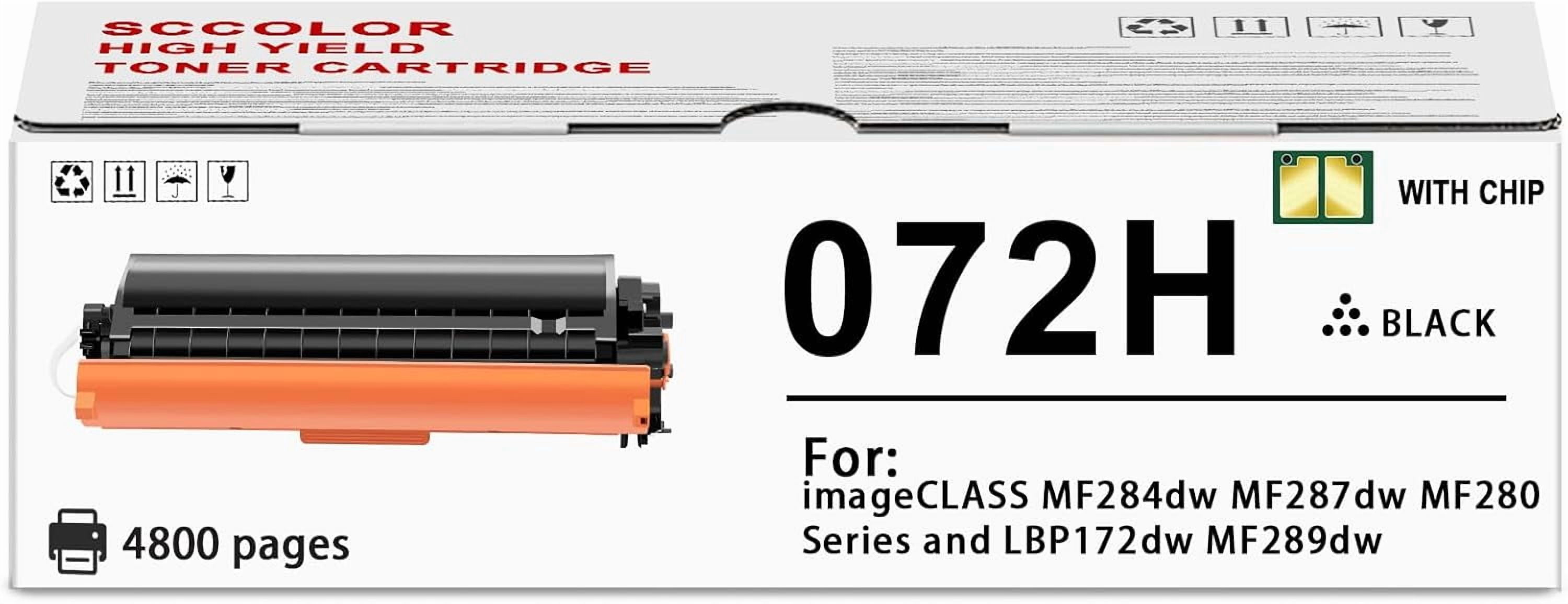 High Yield 072 Black Toner Cartridge Replacement for Canon 072 072H for ...