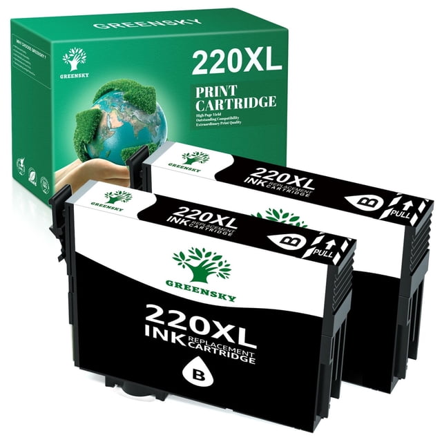 220XL Ink Cartridges Replacement for Epson 220 XL Combo Pack Use with ...