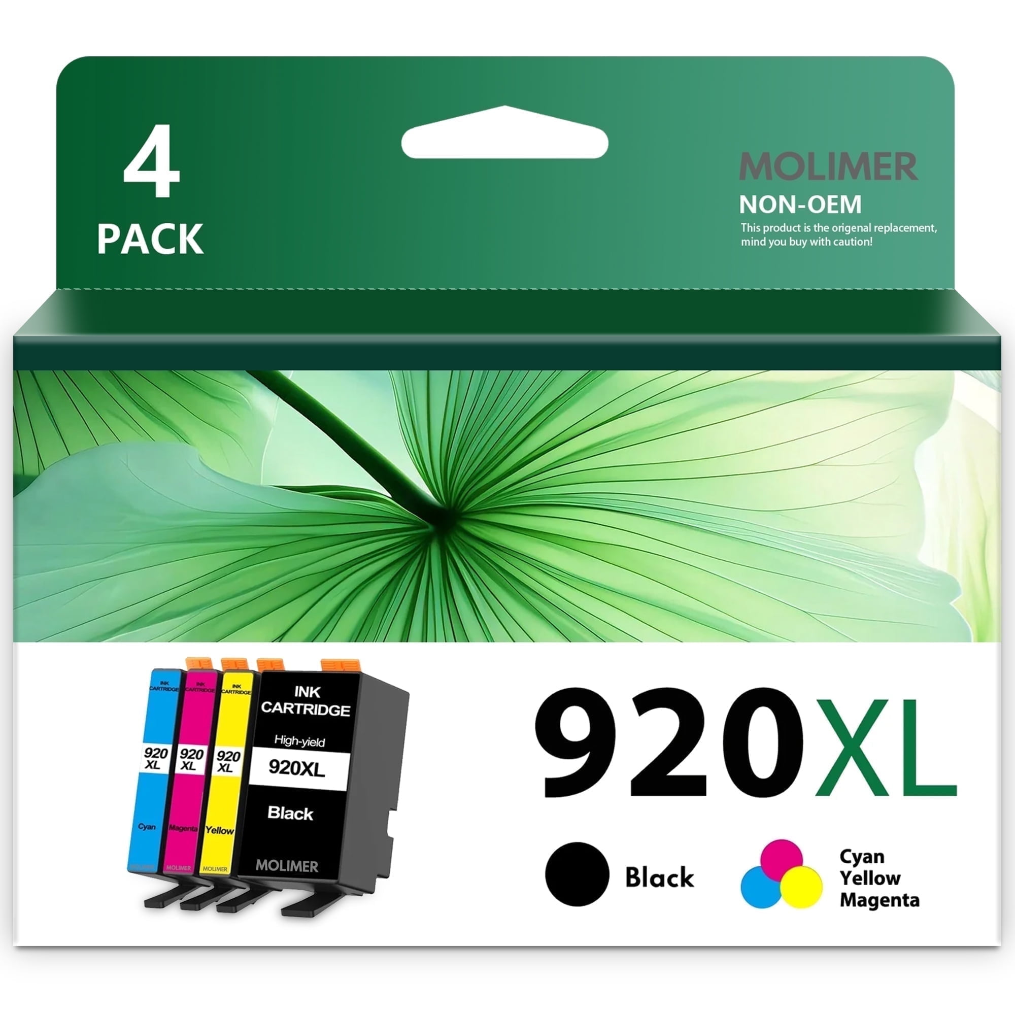 920XL Ink Cartridge 4 Combo Pack compatible for HP 920 Ink Cartridge ...