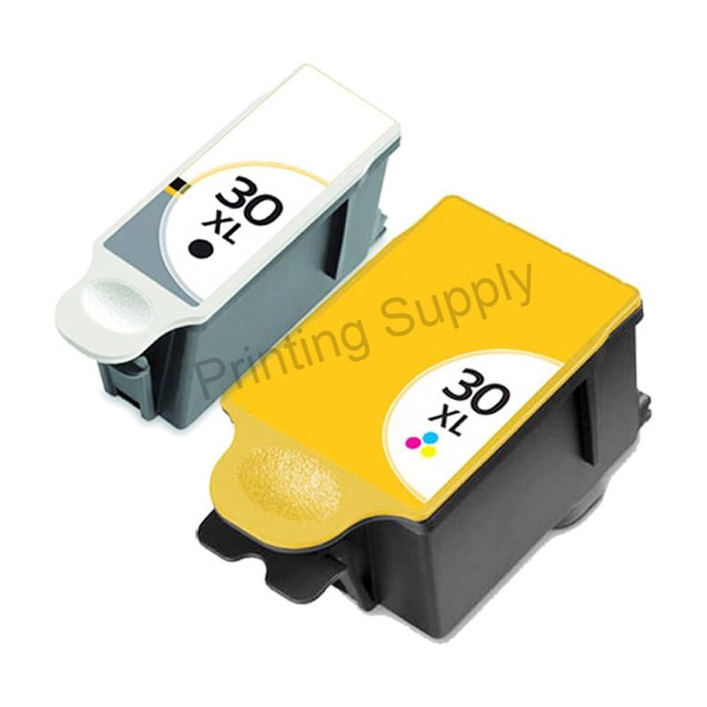 High-Yield BK&Color Ink for Kodak 30XL - Fits ESP 3.2 C310 C315 Office 2150 2170 Hero 3.1 4.2 ...