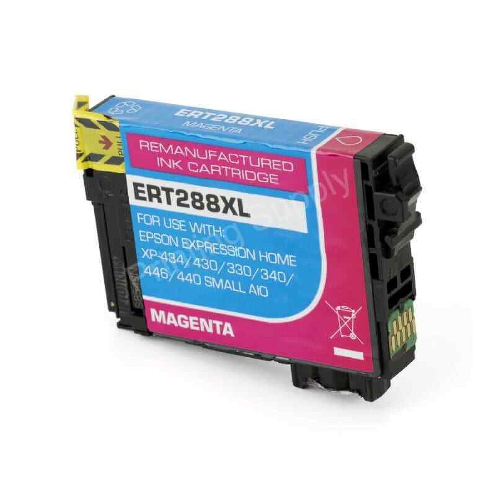 High-Yield Magenta Ink Cartridge (with Chip) Showing Ink Level - Fits ...