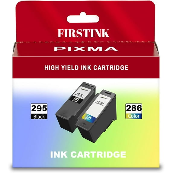 High Yield PG-295 CL-286 Genuine Ink Value Pack PG295 CL286 Ink ...