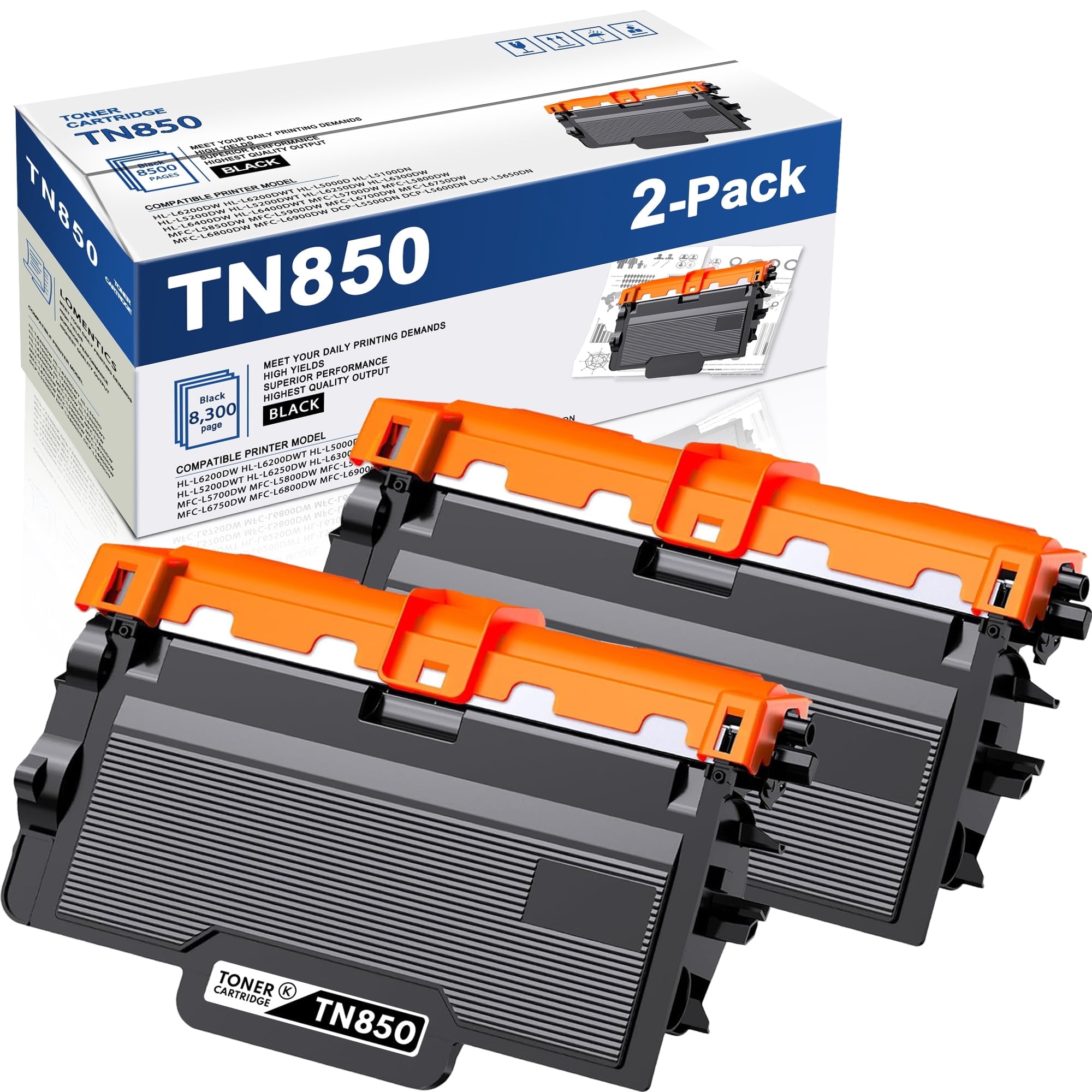High Yield TN850 820 Toner Cartridge Replacement for Brother TN850 ...