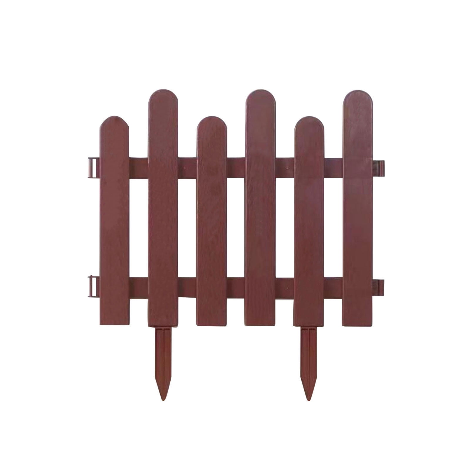 High and Low Style Garden Fence White, 19.6x15.7 in Plastic Flower Bed ...