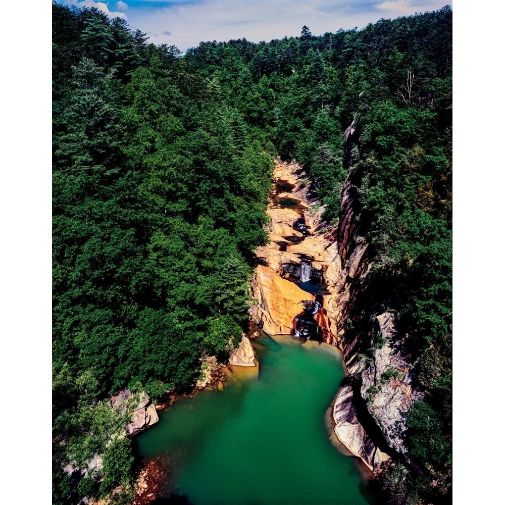 High angle view of the Tallulah Gorge Tallulah River Tallulah Gorge ...