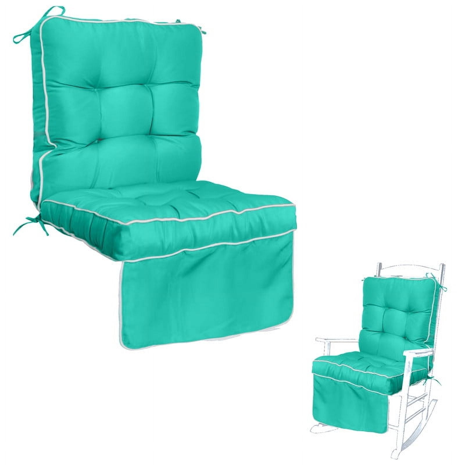High back patio chair cushions for outdoor furniture, Rocking chair ...