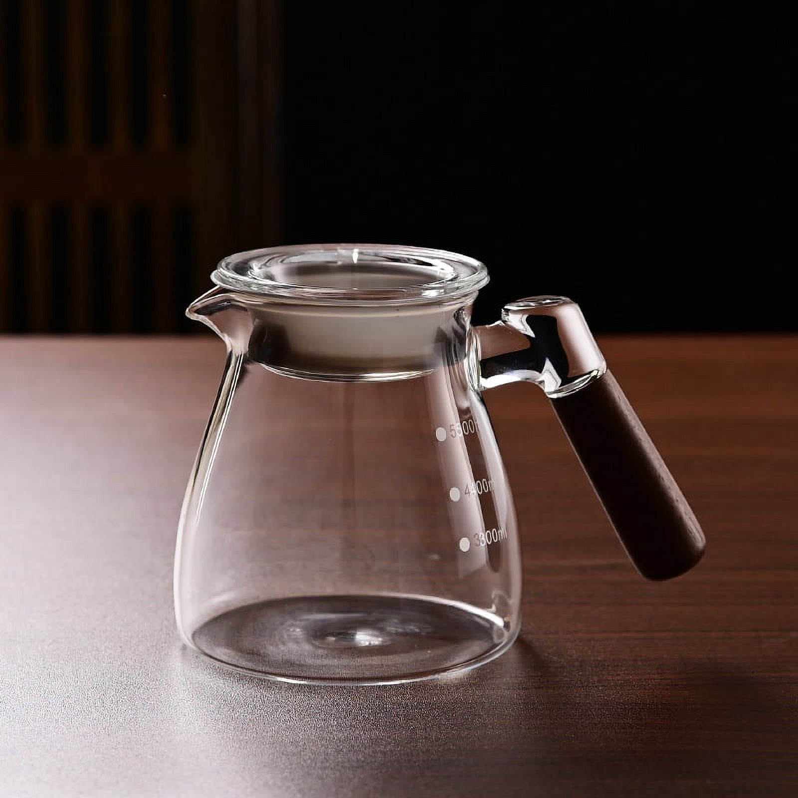 High borosilicate hand brewed coffee pot, shared pot, large capacity ...