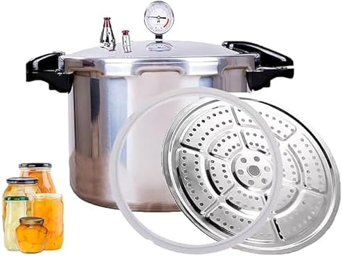 High capacity pressure cookers with cooking rack 22quart canning ...