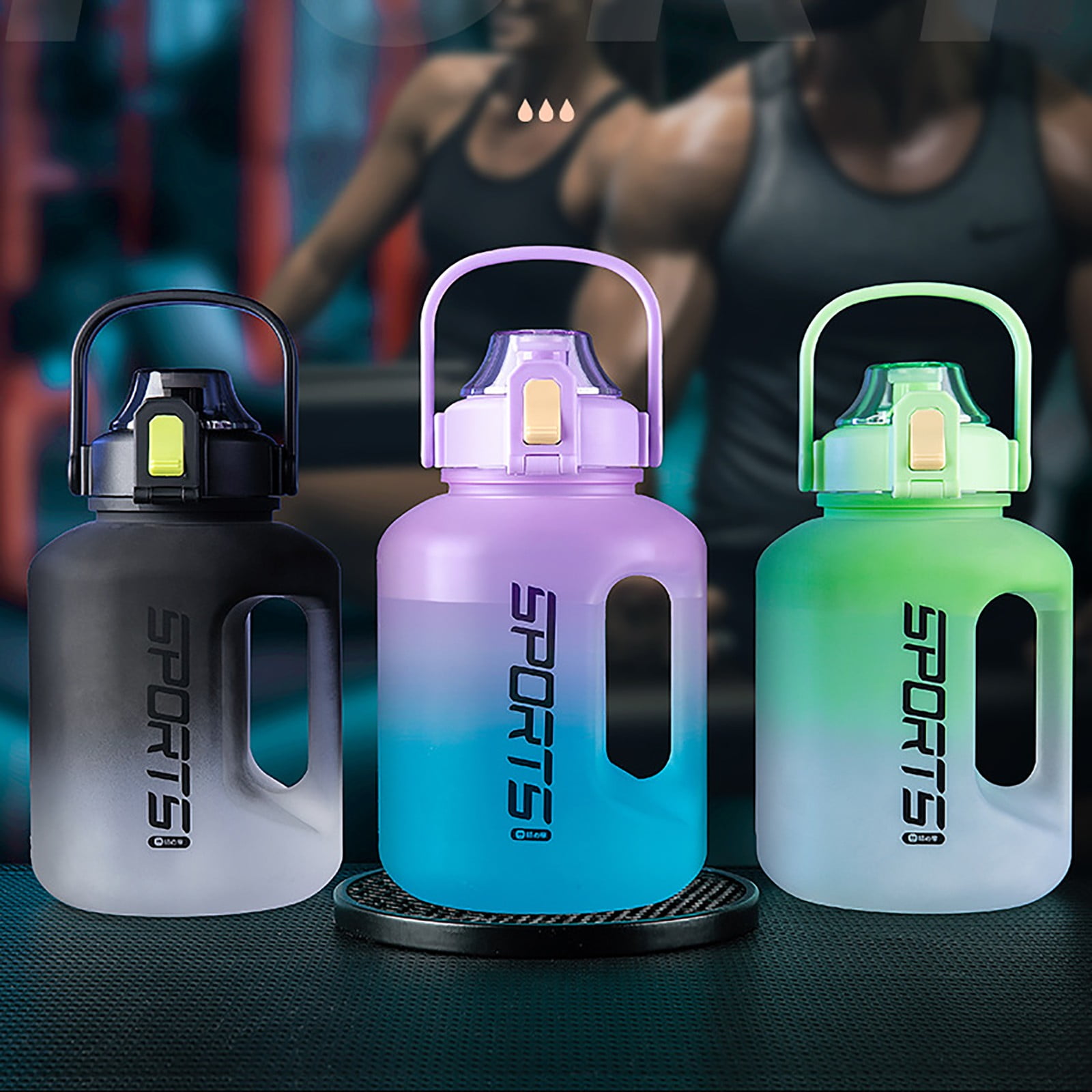High-capacity sports water bottle | Extra-large hydration jug for gym ...