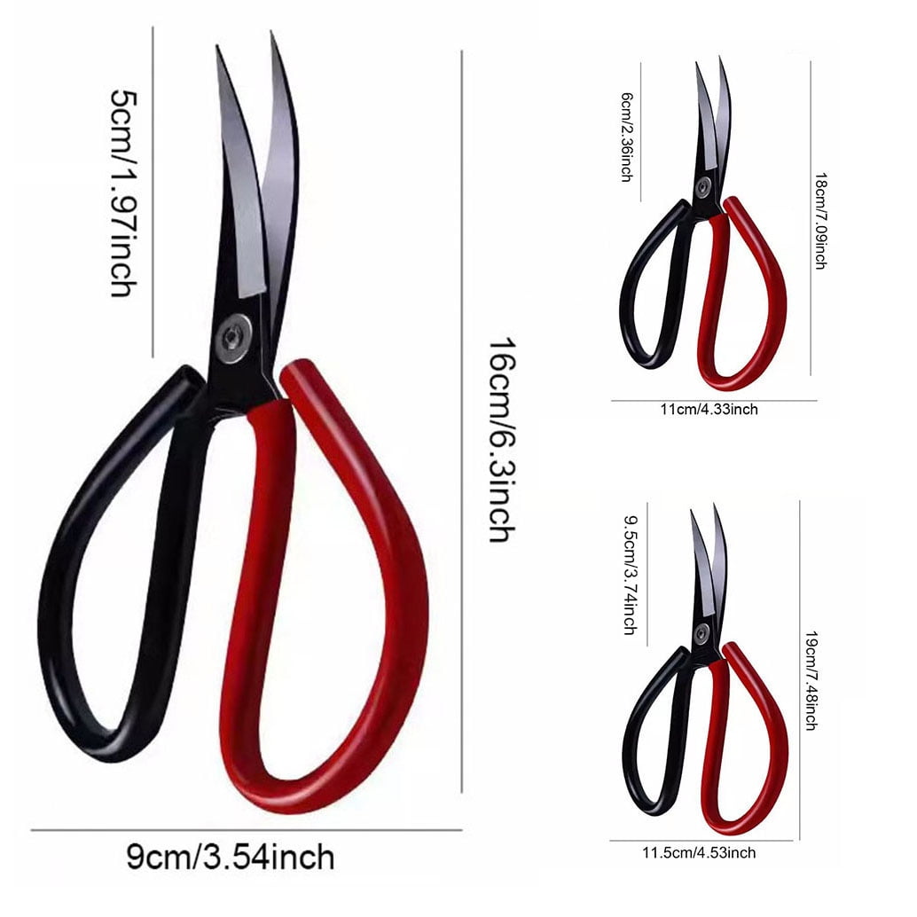 High carbon steel handmade curved scissors industrial use tilted ...