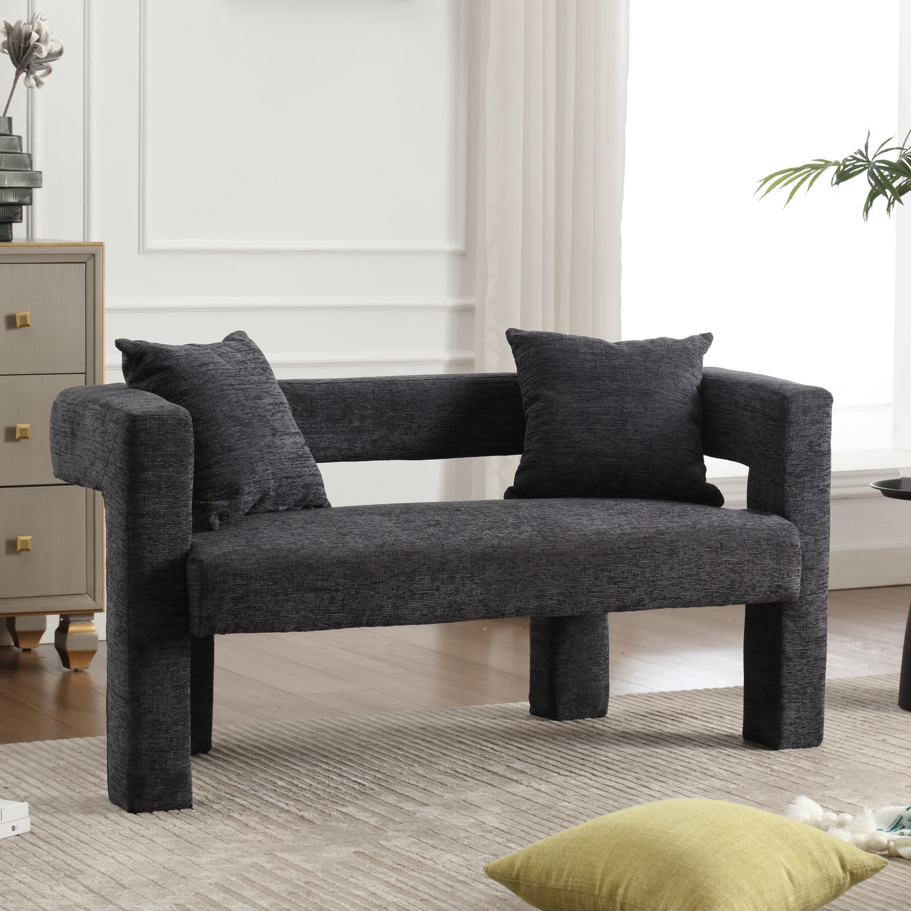 High - density Foam Filler - Elegant Arc Back - Primary Living Space ...
