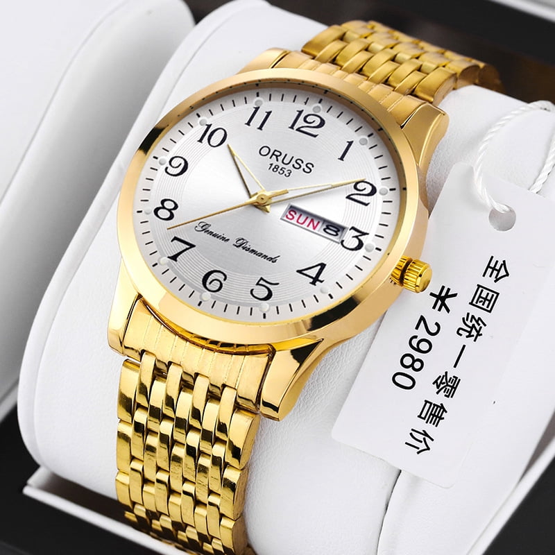 High-end Men's Watch with Luminous Calendar Business Wristwatch Men's ...