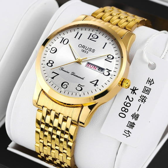 High-end Men's Watch with Luminous Calendar Business Wristwatch Men's ...