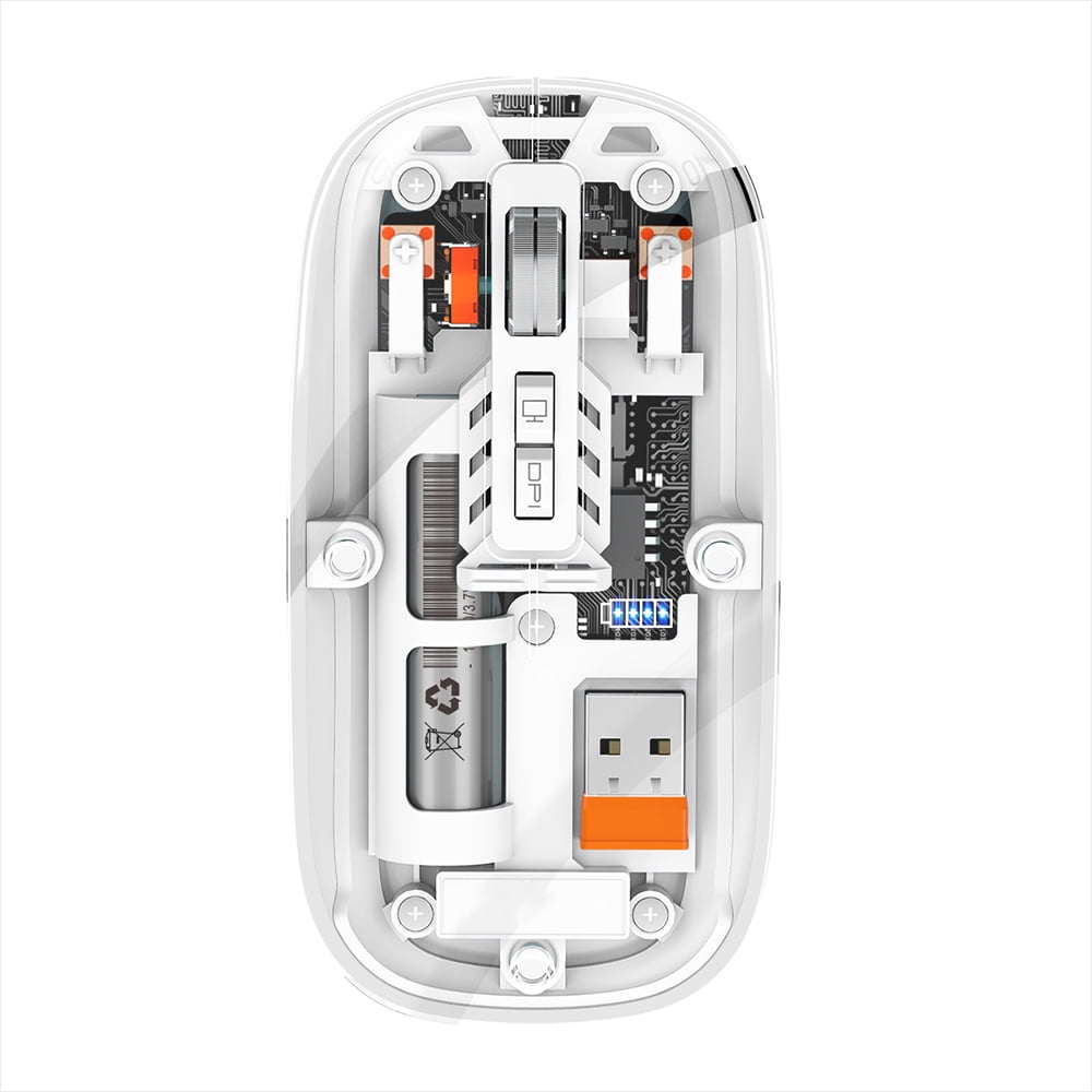 High end Transparent Wireless Mouse, Rechargeable, PixArt 3065 IC ...