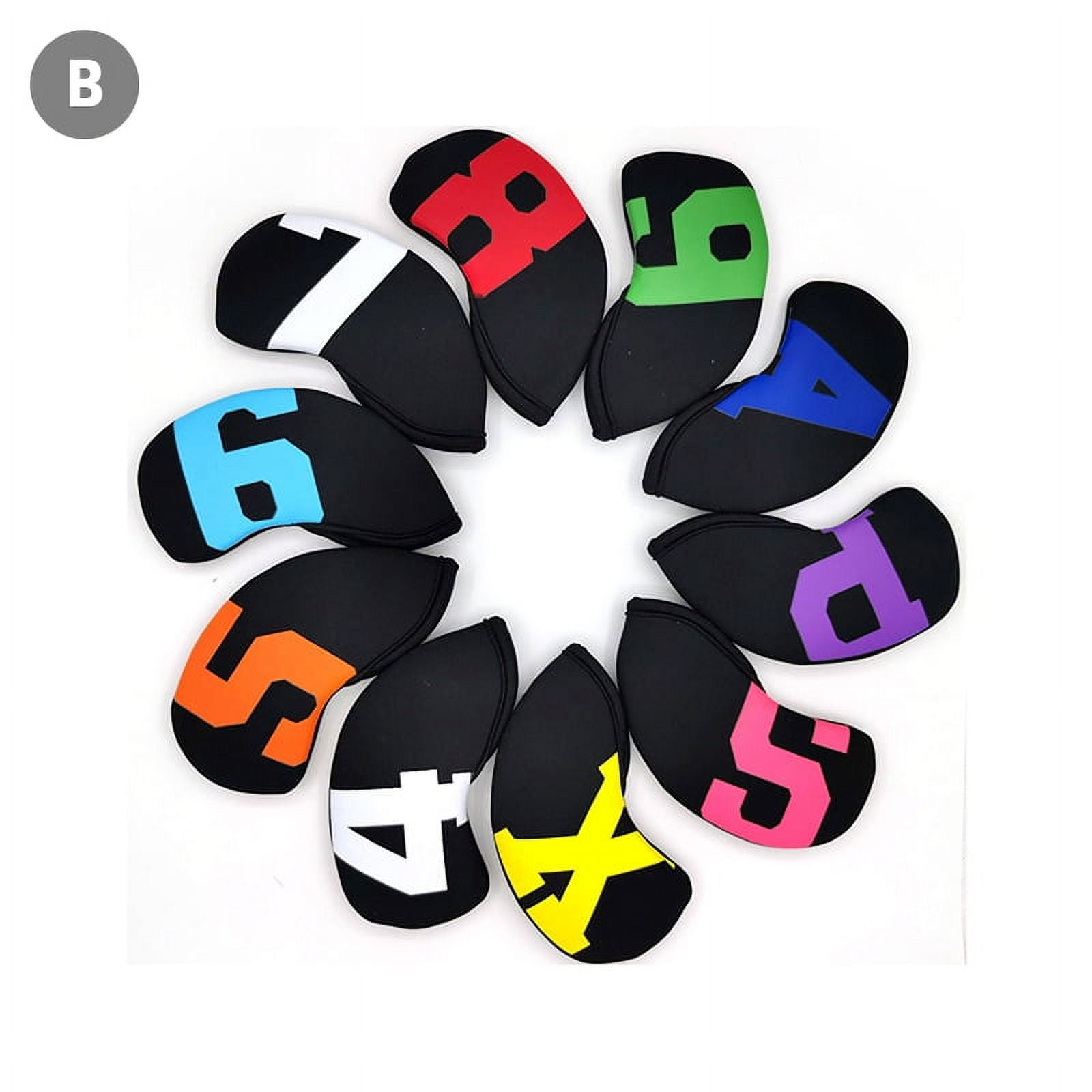 High-end golf iron head cover Iron head Wedge cover 4-9 ASPX 10pcs 6 ...