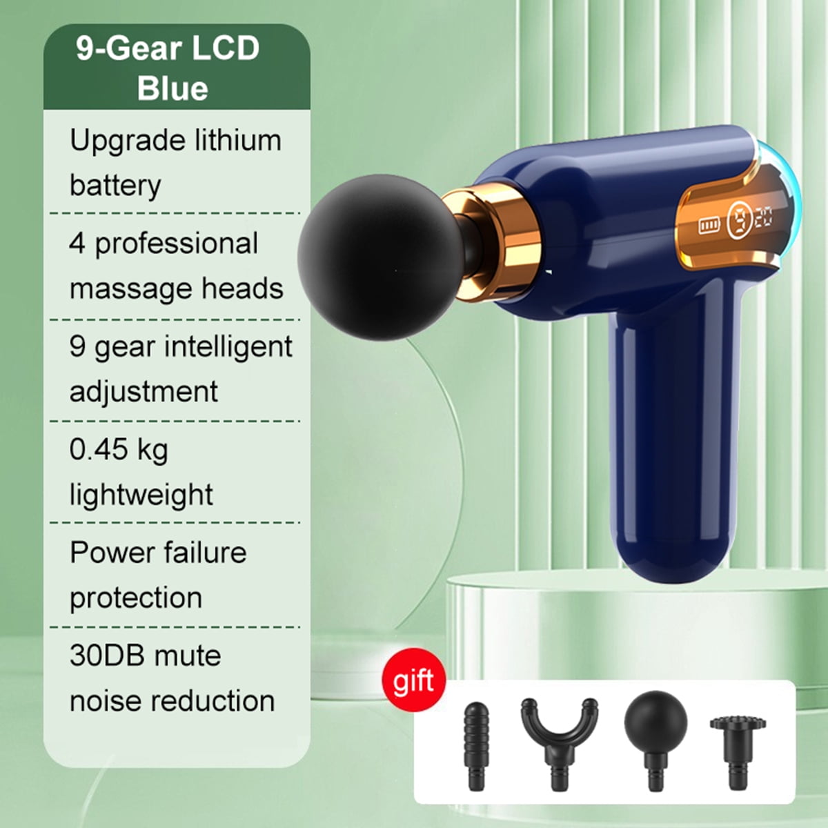 High frequency electric massage gun deep tissue muscle sport relaxation ...