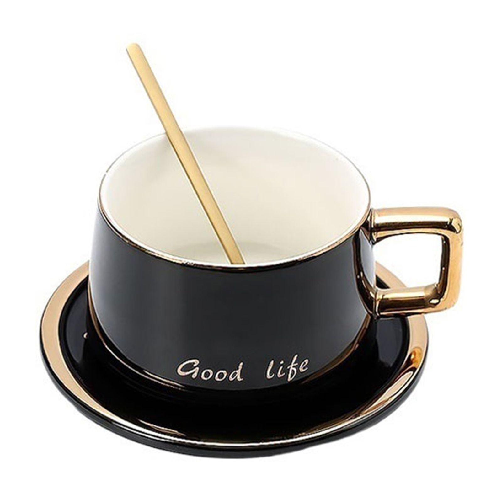 High-grade Gold Rimmed Coffee Cups and Saucers Set European Tea Cups ...