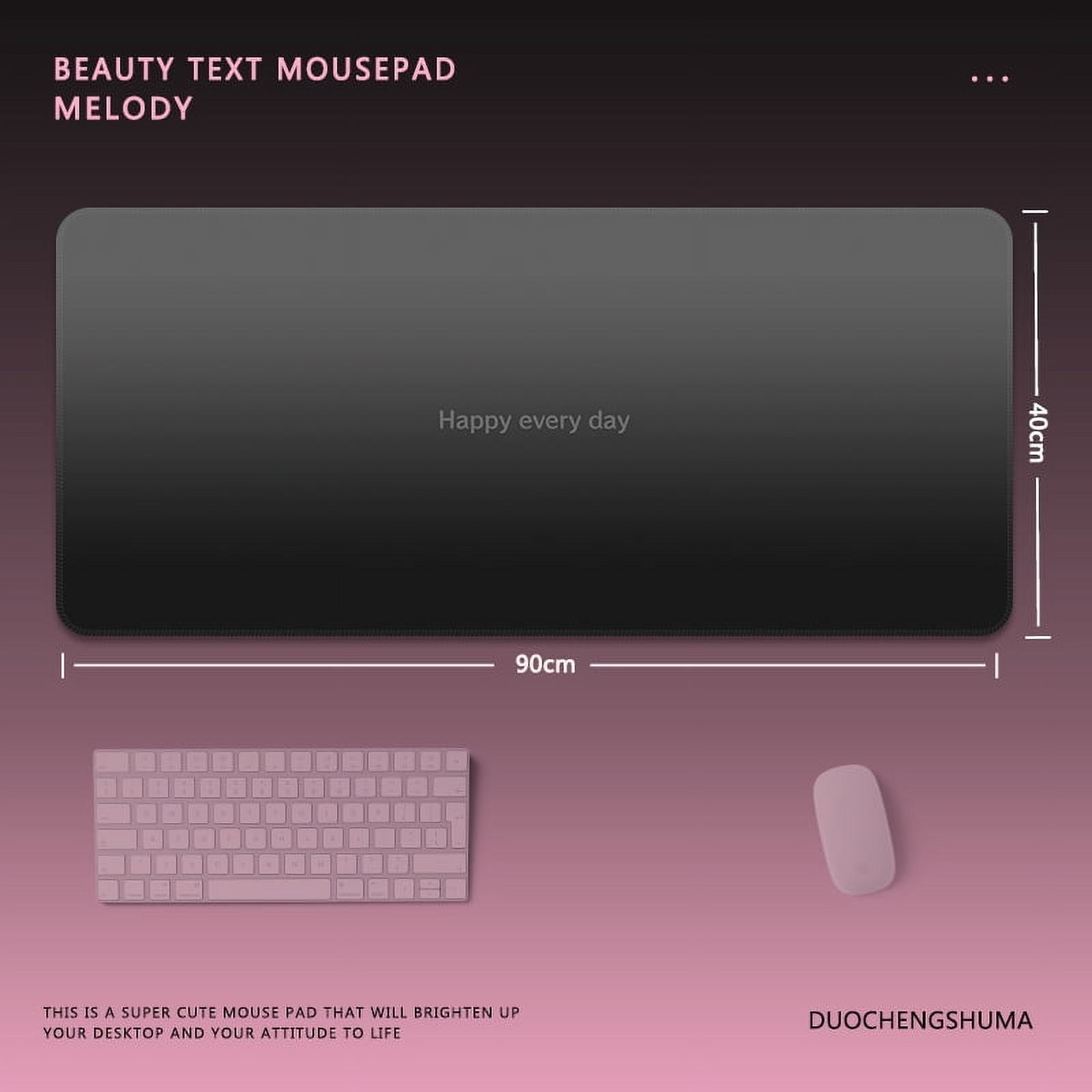 High-grade Gradient Mouse Pads Black And Pink Color Minimalist Style ...