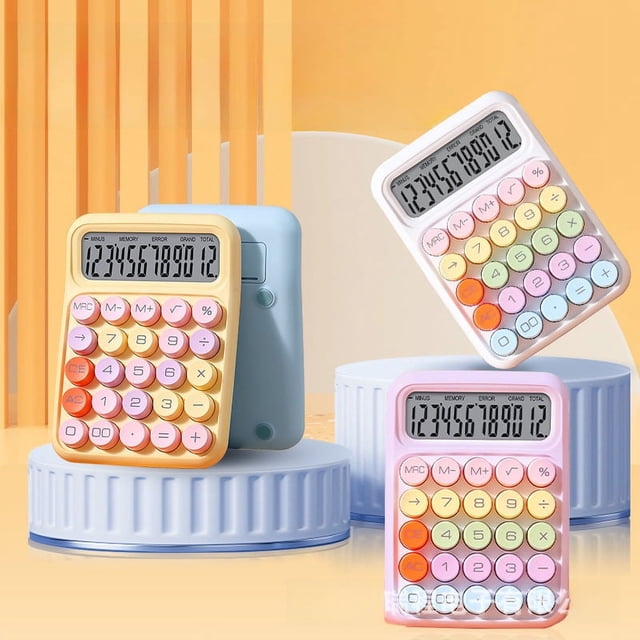 High-looking mechanical keyboard calculator portable 12-digit ...