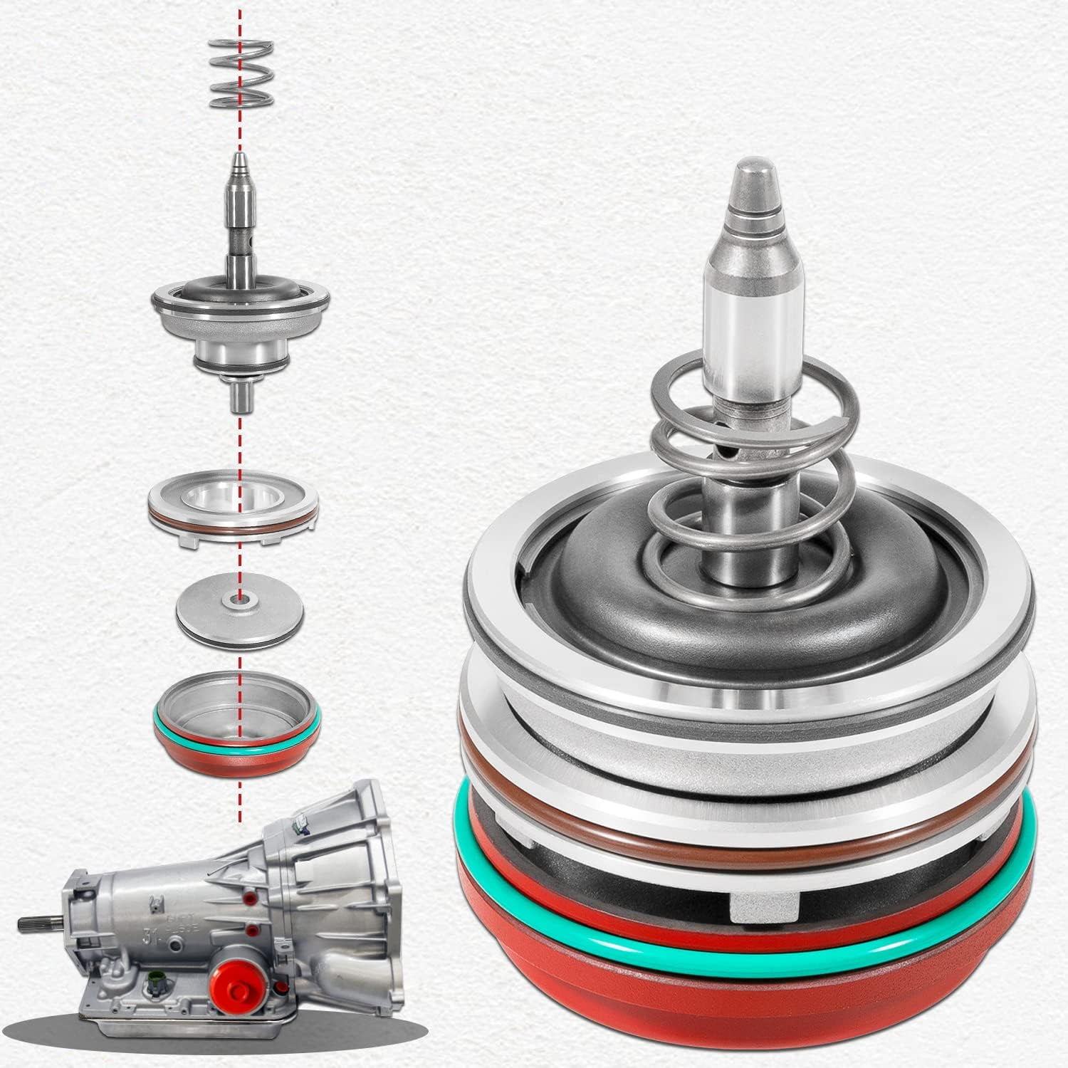 High performance Corvette Servo Piston Assembly with Cover, Snap Ring ...