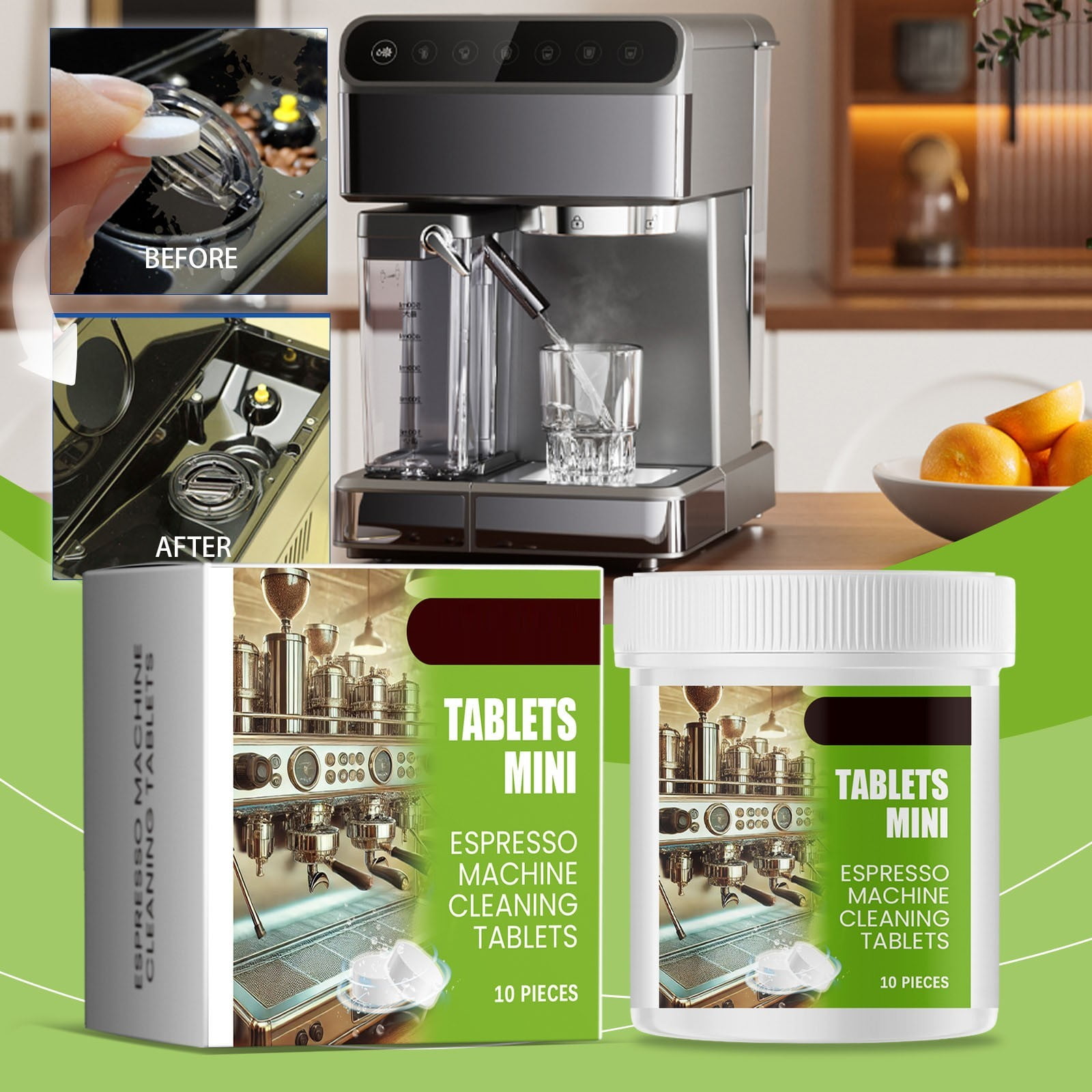 High-performance Decontamination Cleaner Tablets, Coffee Cleaning ...
