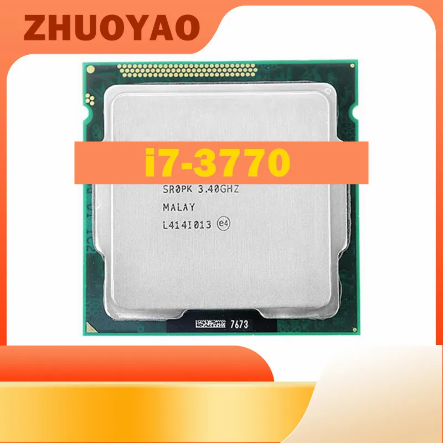 Energy-efficient 77W 9th Gen high-performance Intel Core i7-3770 CPU with 8MB Cache 3.40GHz Quad ...