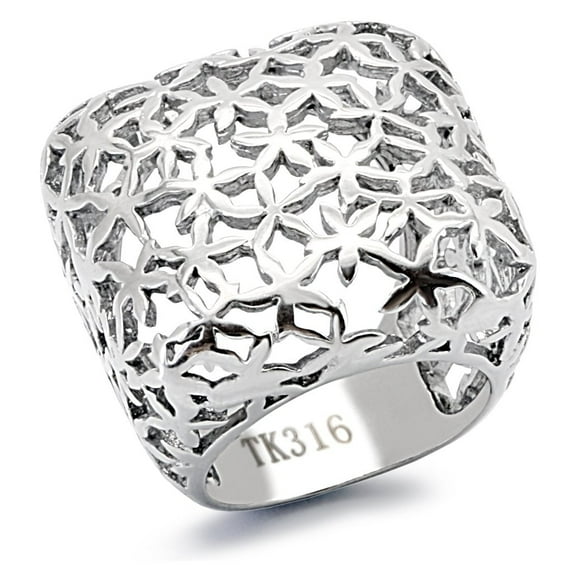 High polished (no plating) Stainless Steel Ring with No Stone for Women ...
