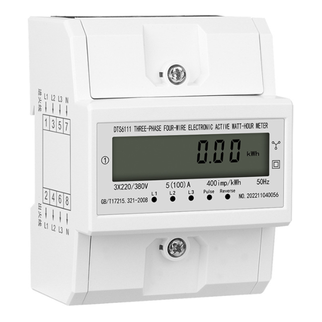 High power guide rail digital display three-phase four wire active ...