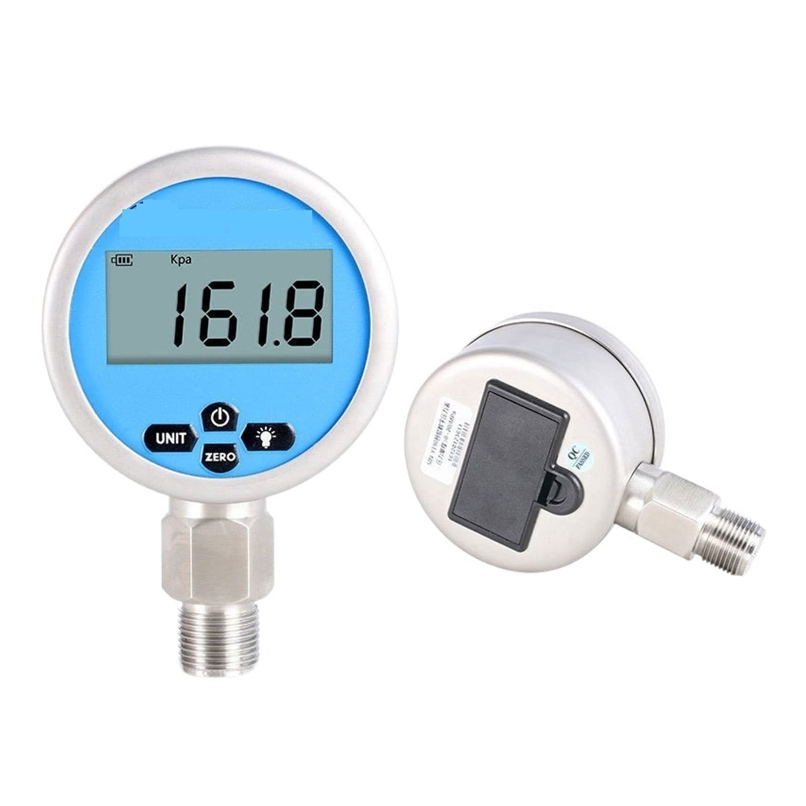 High-precision Digital Pressure Gauge Air Pressure Hydraulic Pressure Oil Pressure Water ...