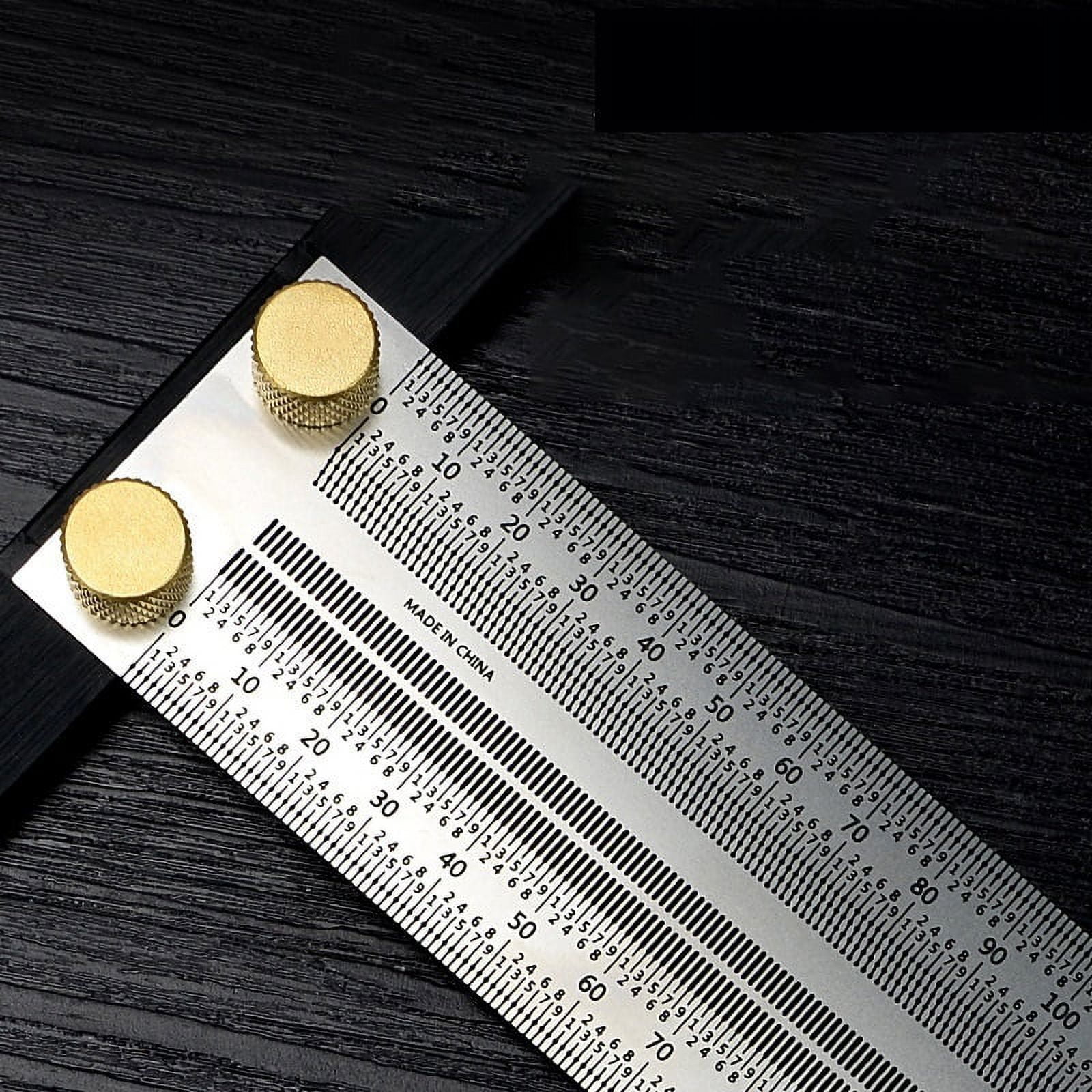 High-precision T Type Square Ruler Woodworking Aluminum Alloy Scriber ...