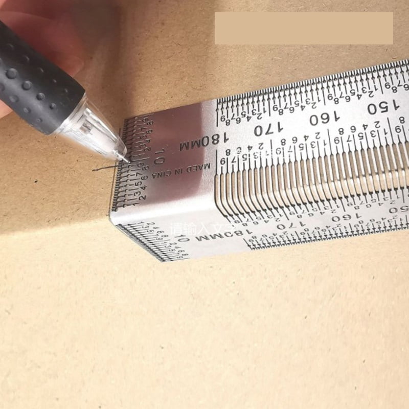 High-precision T Type Square Ruler Woodworking Aluminum Alloy Scriber ...